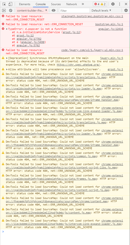 Bootstrap Error In Mailerlite · Issue #32900 · twbs/bootstrap · GitHub