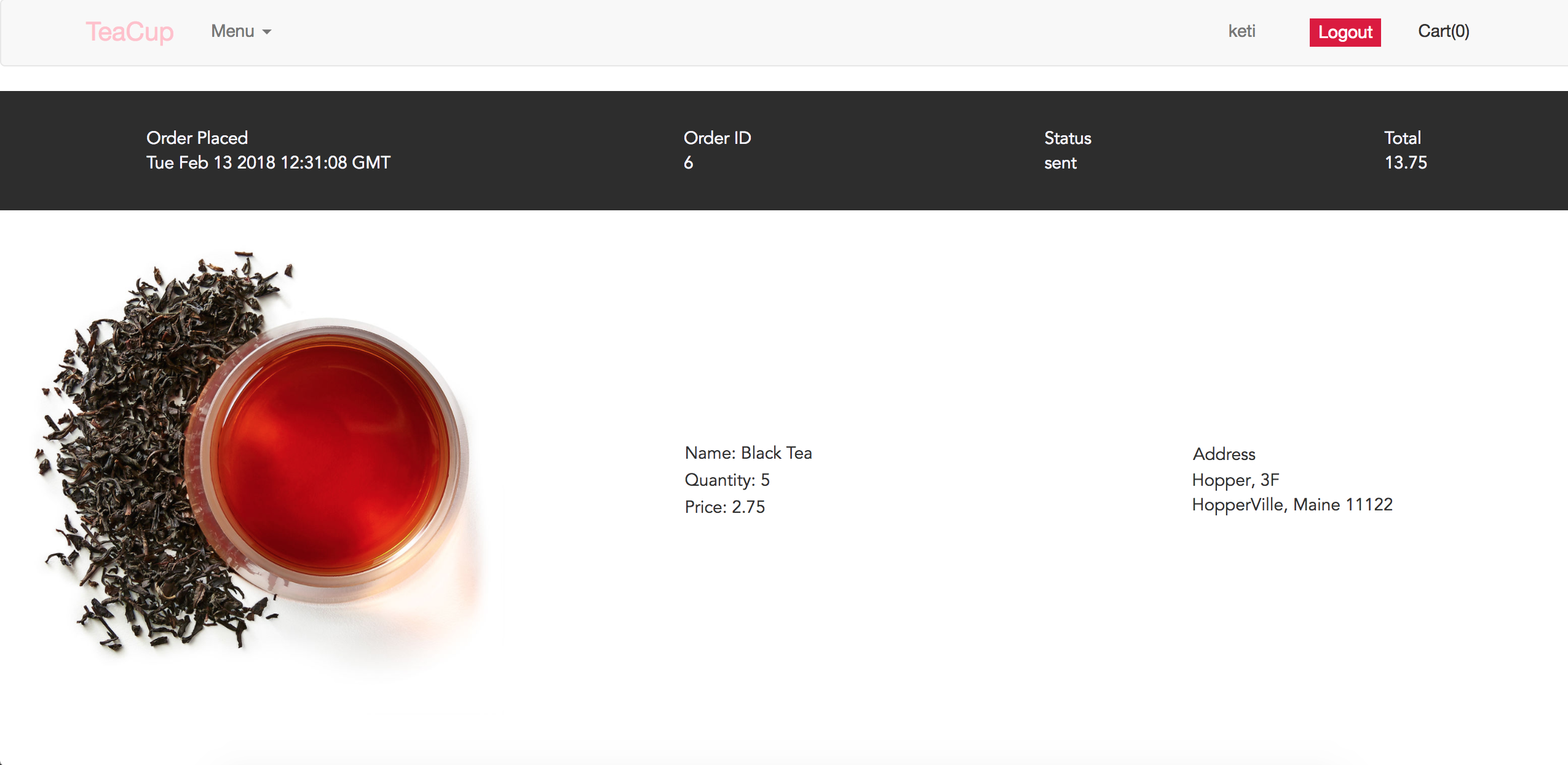 GitHub - Ketevann/teacup