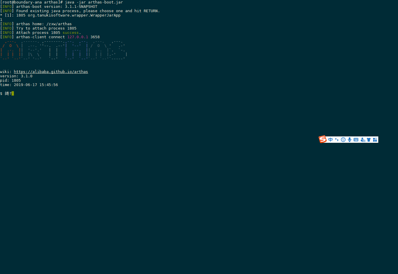 linux输入中文乱码 · Issue #738 · alibaba/arthas · GitHub