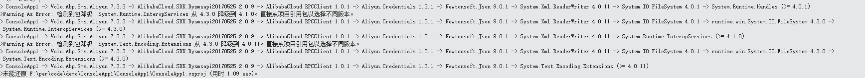 Volo.Abp.Sms.Aliyun package Dependency conflicts · Issue #17648 · abpframework/abp · GitHub