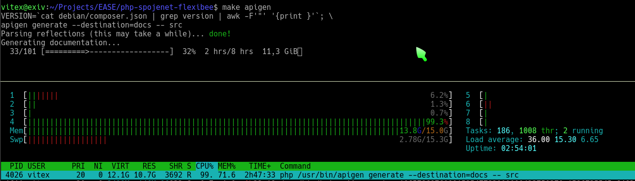 ApiGen 5 is way slower than 4 · Issue #1015 · ApiGen/ApiGen · GitHub