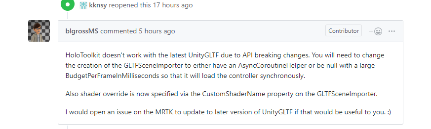 GLTF Can't load it · Issue #3231 · microsoft/MixedRealityToolkit-Unity · GitHub