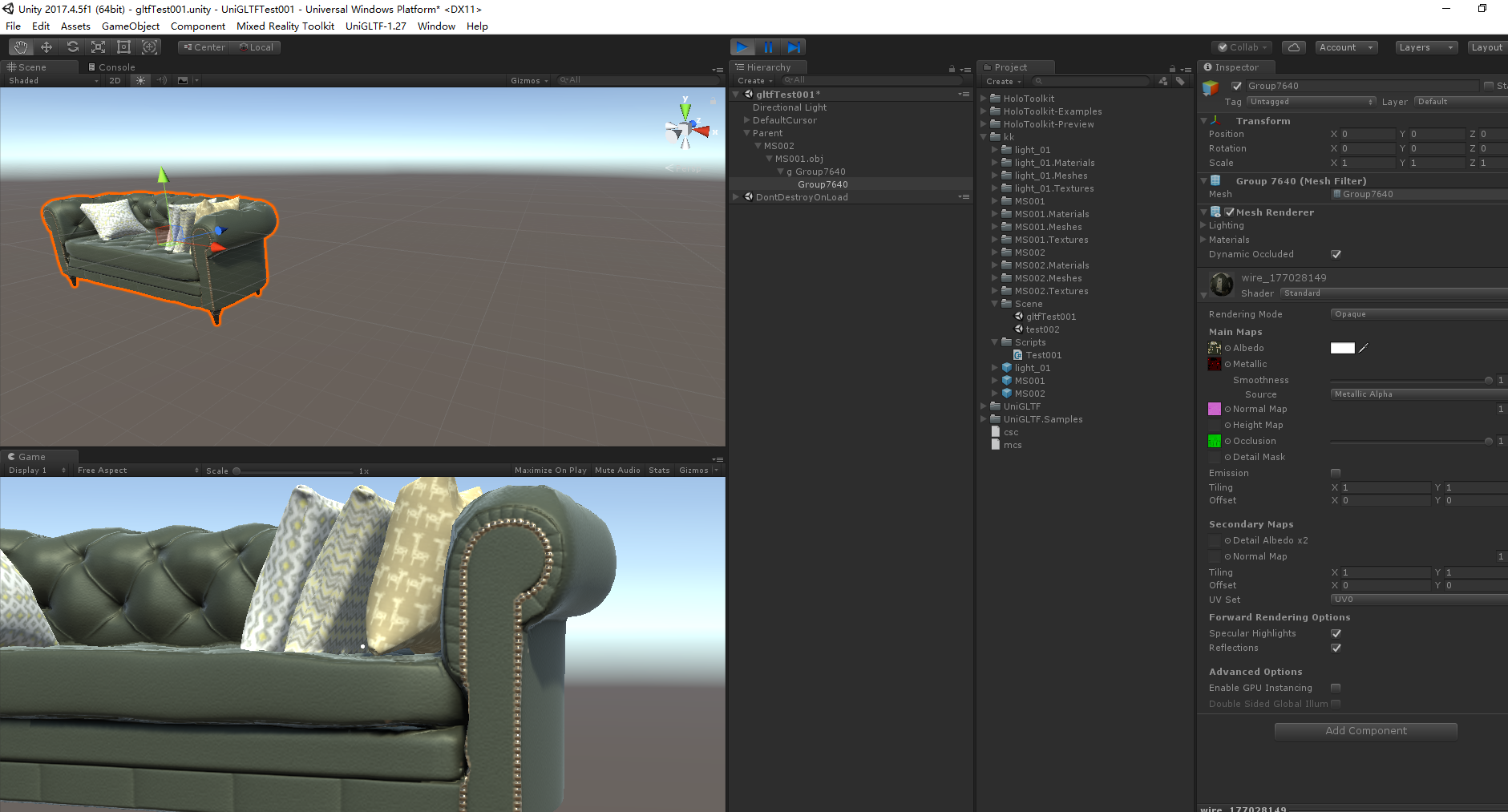 NormalMap Display is not normal Compare with Microsoft 3D viewer ...
