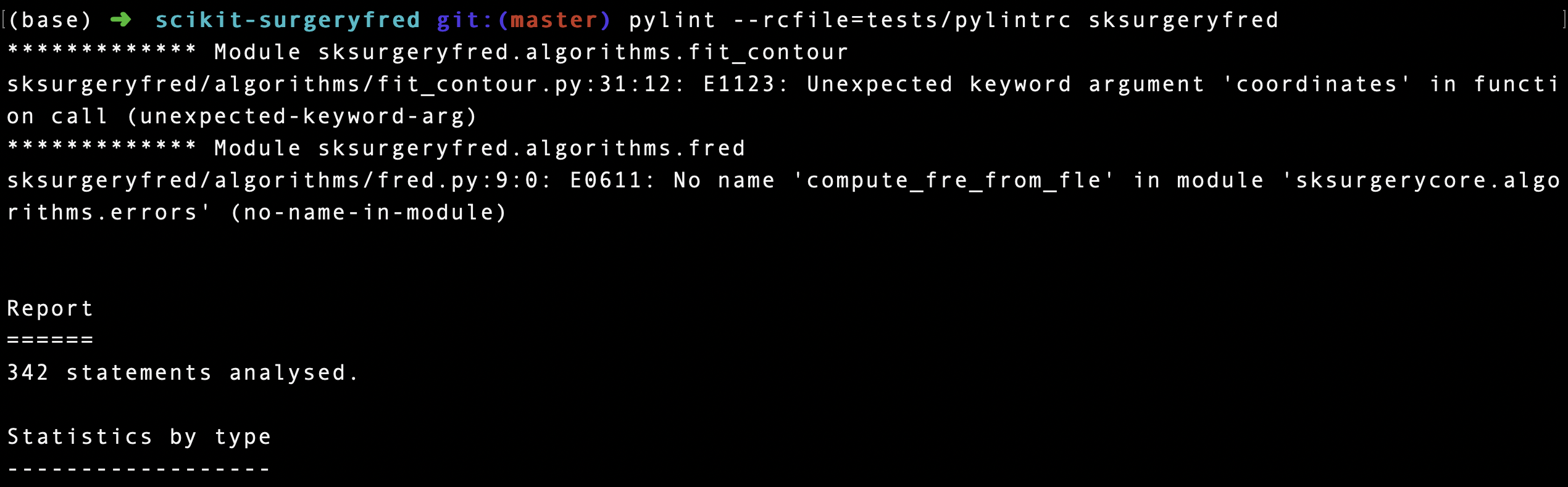 Pylint Output Seems A Bit Suspecious · Issue 15 · Scikit Surgeryscikit Surgeryfredmatplotlib