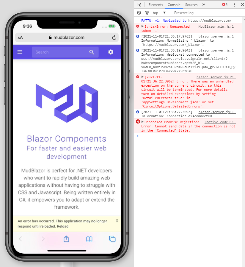 Mudblazor Not Working On Ios 13 Or Lower · Issue 3227 · Mudblazormudblazor · Github