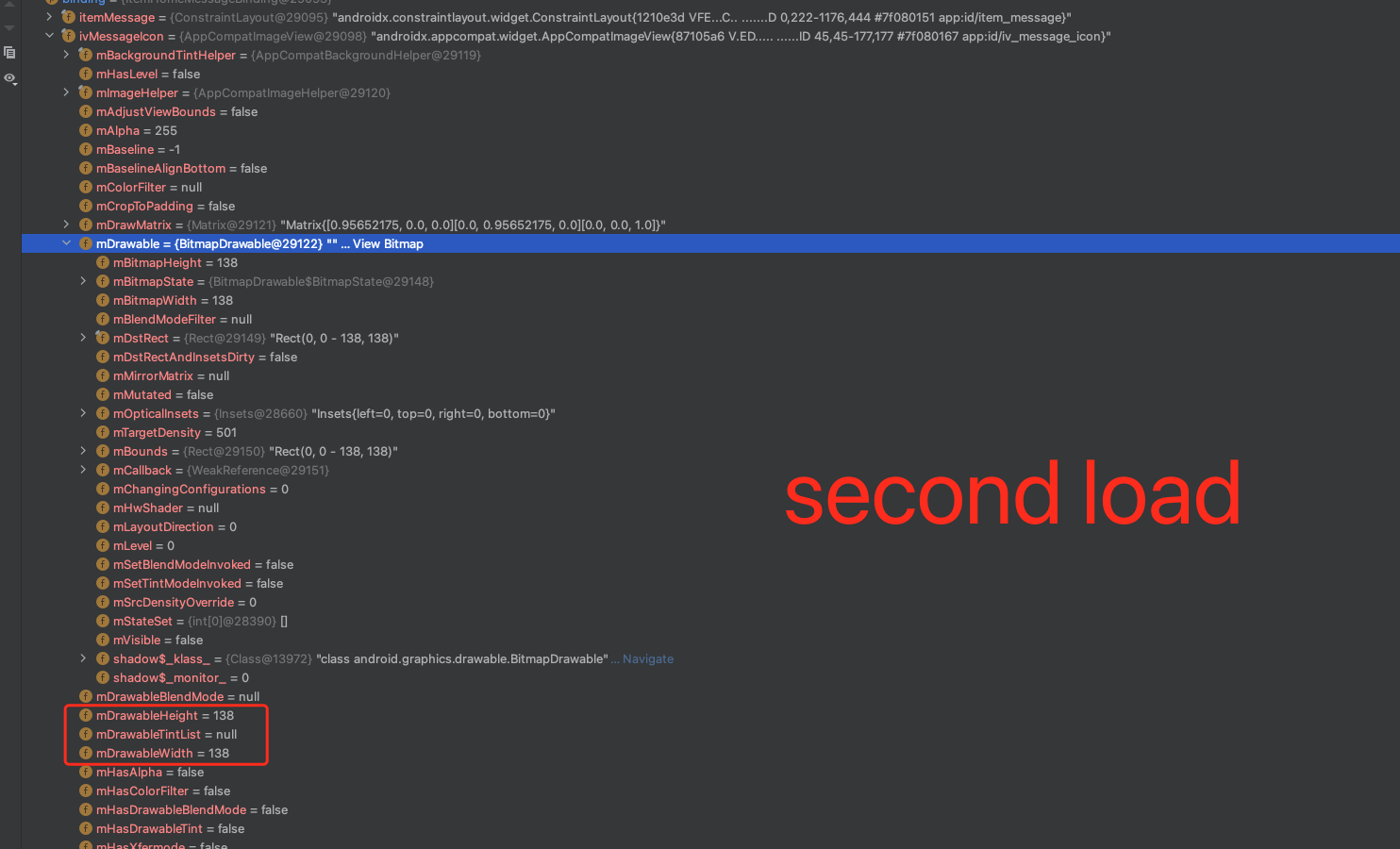 Load the network image in RecyclerView. The size will become lager in secondary load · Issue ...