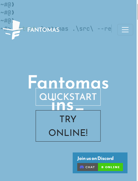 Optimize mobile experience · Issue #2317 · fsprojects/fantomas · GitHub