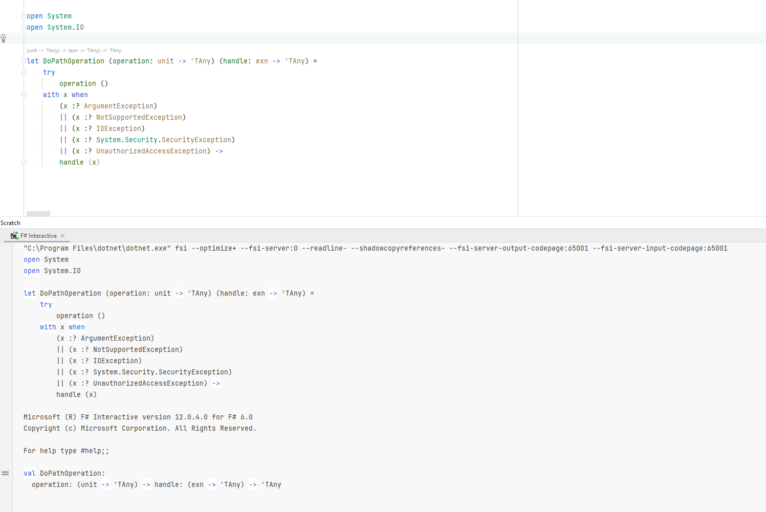 `when` clause in `try`/`with` malformatted · Issue #2526 · fsprojects/fantomas · GitHub