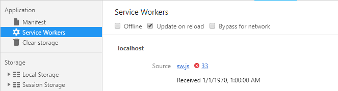 Hot module reloading not working with Service Worker · Issue #8600 ...
