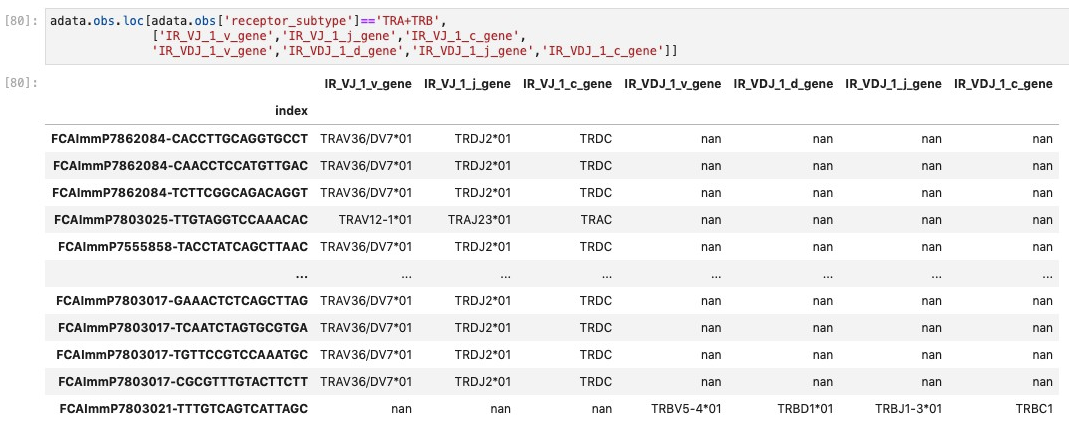 TRAV/DV rearrangements · Issue #285 · scverse/scirpy · GitHub