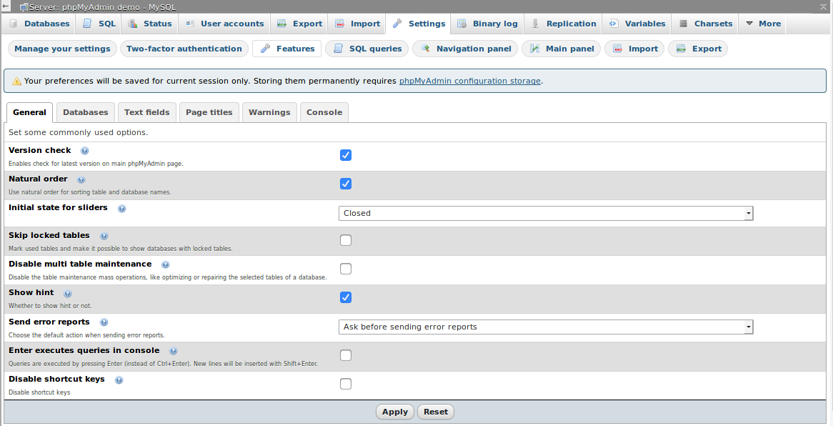 Export button · Issue #15032 · phpmyadmin/phpmyadmin · GitHub