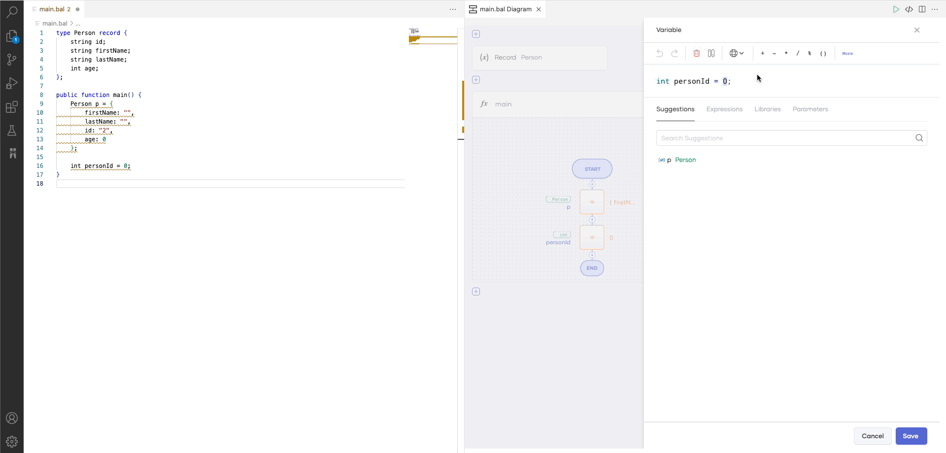 [Statement Editor] LS completions are not appearing for function parameters · Issue #412 · wso2 ...