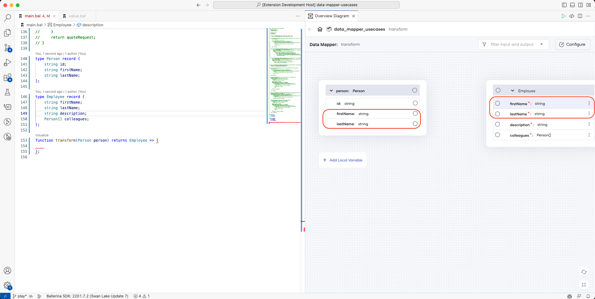 [Data Mapper] Add support to automatically create one-to-one mappings ...