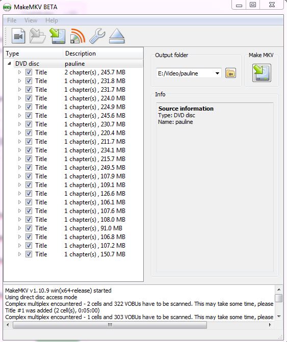 ISO Encoding successfull without any error but only 2 chapters are ...