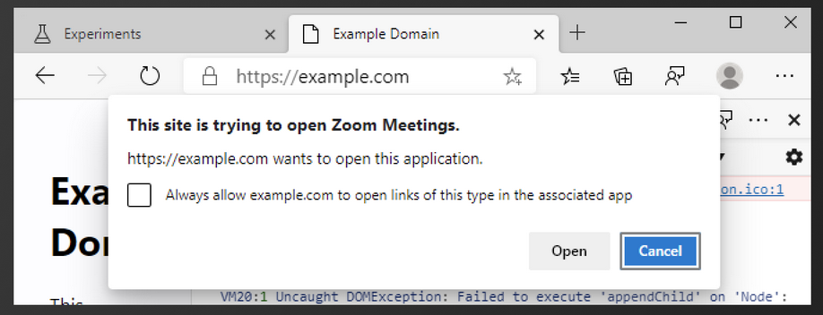Restricting cross-origin iframe navigation to external protocols with permissions policy · Issue ...