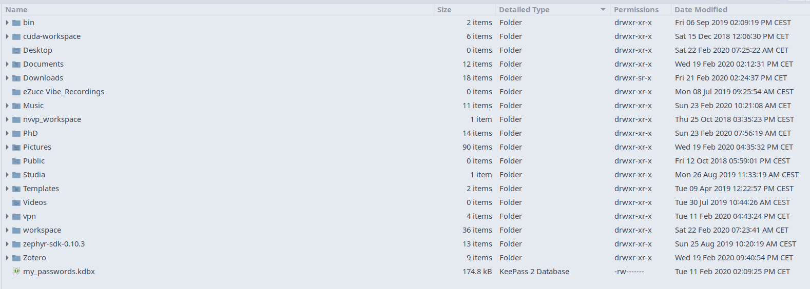 Inconsistent alignment in Size list column. · Issue #2325 · linuxmint/nemo · GitHub