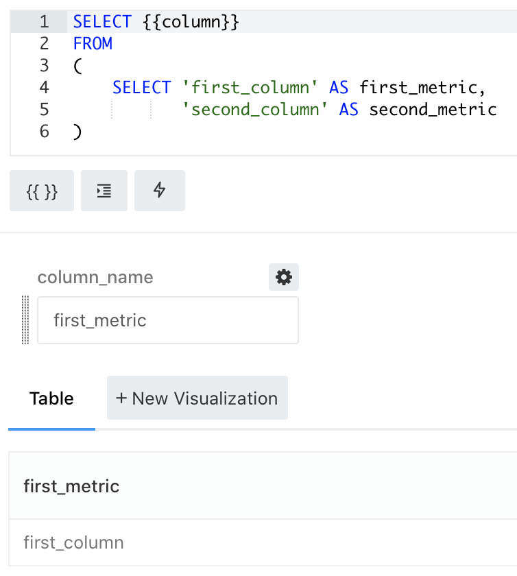 Column selection by a variable value · Issue #12143 · metabase/metabase ...