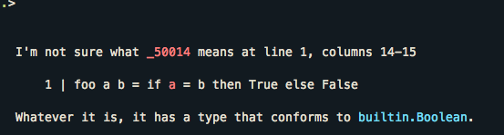 Weird error if you use `=` for comparison · Issue #865 · unisonweb/unison · GitHub
