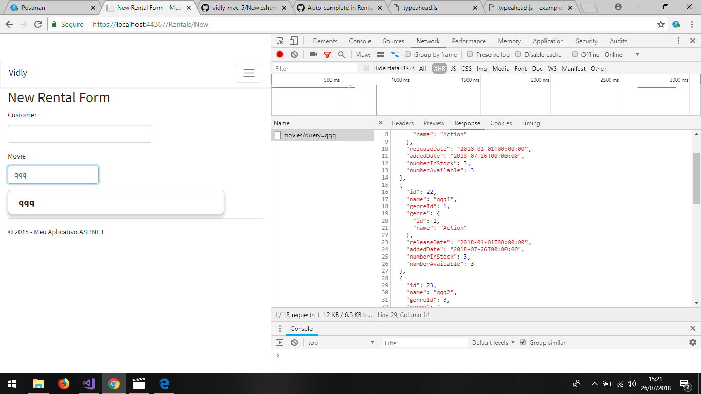 Auto-complete in Rentals-View · Issue #41 · mosh-hamedani/vidly-mvc-5 · GitHub