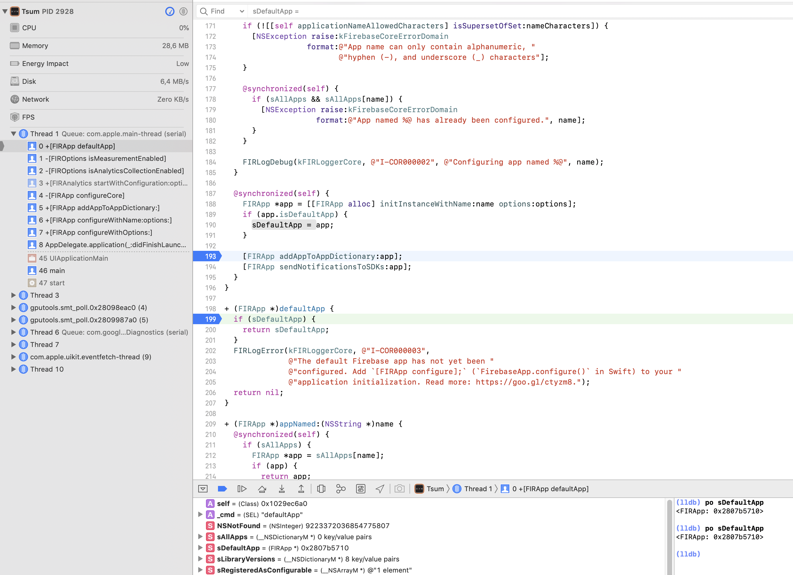 Crash At Launch On Ios 13 Only In Production Environment · Issue 3915 · Firebasefirebase Ios