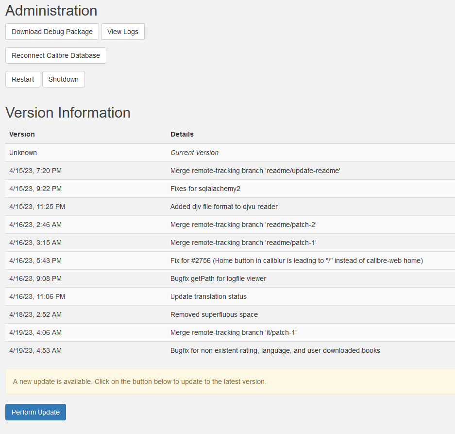 Nightly channel installation fails · Issue #2757 · janeczku/calibre-web · GitHub