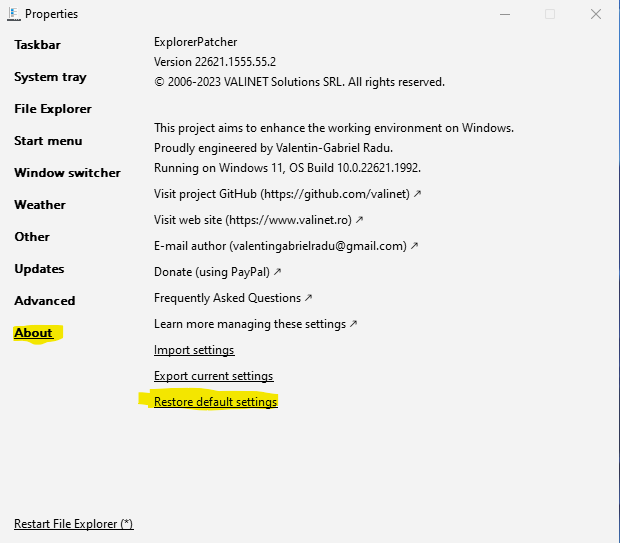 Explorer crashing when trying to open Windows Settings after an Windows Update · Issue #1639 ...