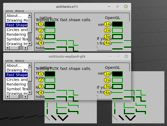 Wayland: Fl_Gl_Window subwindows draw outside their main window · Issue #494 · fltk/fltk · GitHub