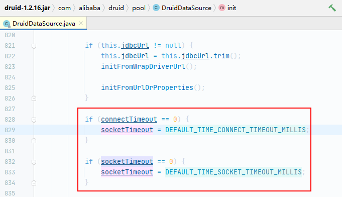 1.2.16版本，连接PG数据库在url上设置socketTimeout失效问题 · Issue #5310 · alibaba/druid · GitHub