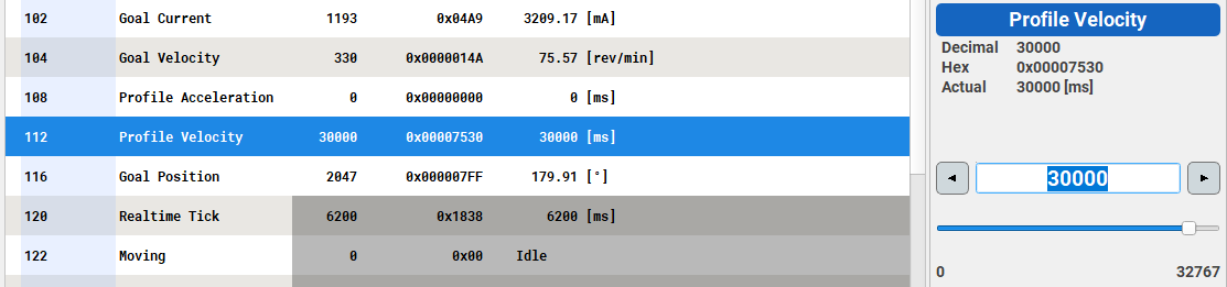 Speed control for Dynamixel X series · Issue #296 · ROBOTIS-GIT/DynamixelSDK · GitHub