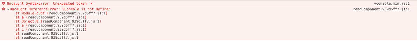 为什么引入vconsole.min.js部署到demo环境报这个错 · Issue #292 · Tencent/vConsole · GitHub