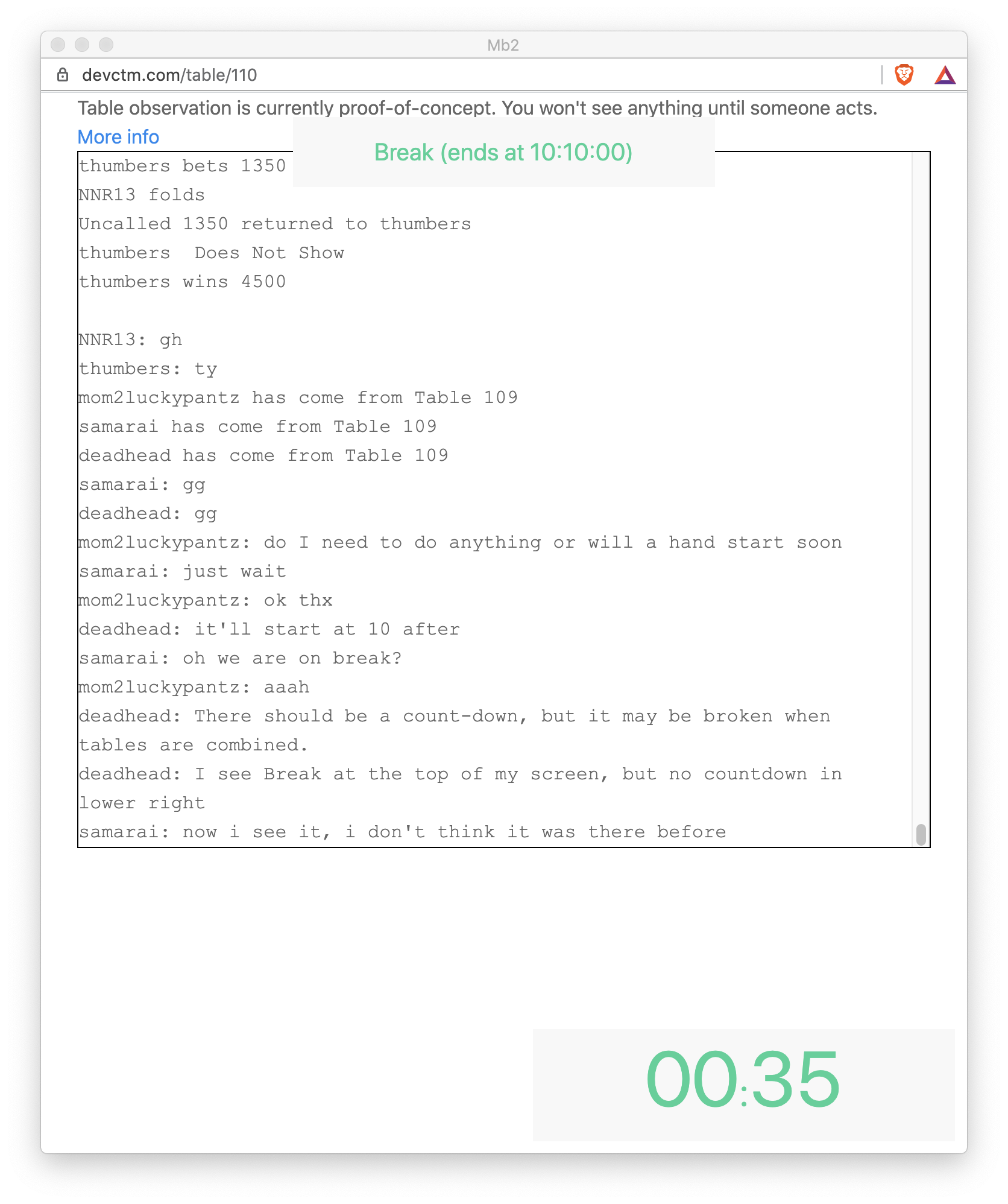 no countdown for break after table move · Issue #241 · ctm/mb2-doc · GitHub
