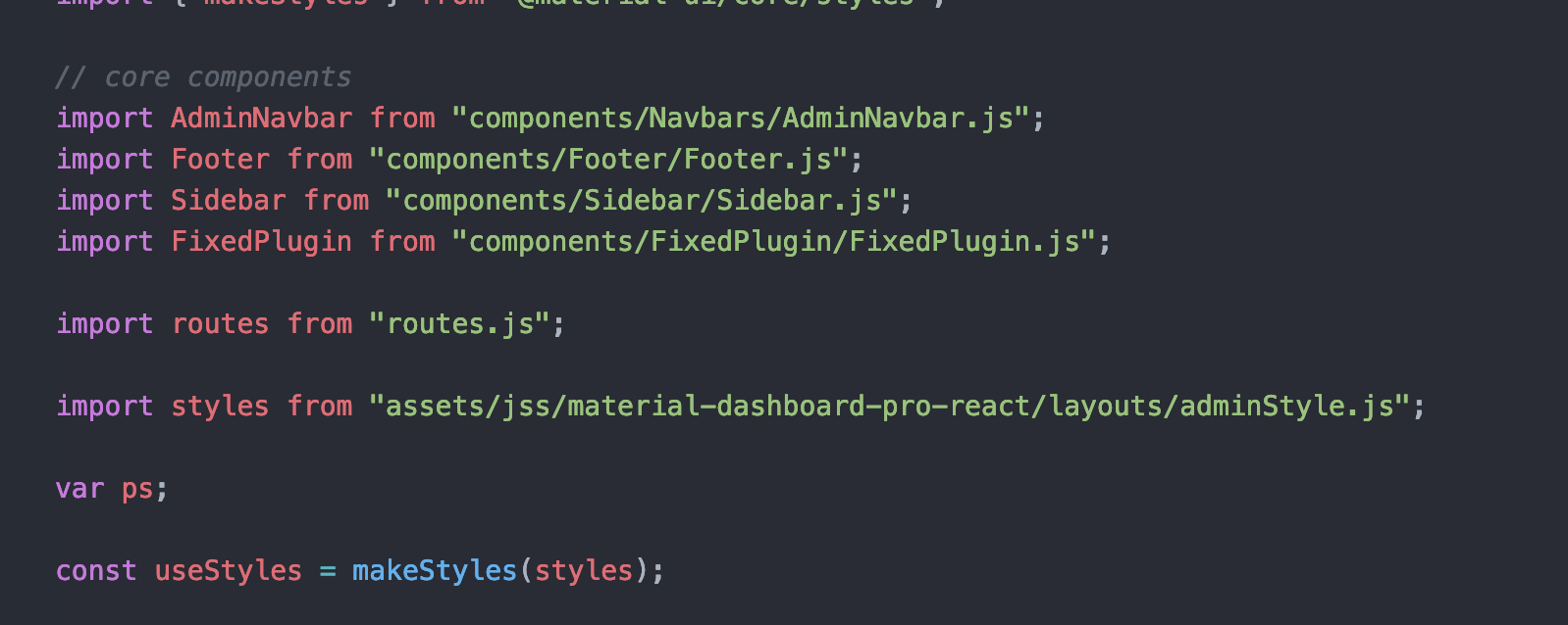 [Bug] difference between routes and dashRoutes in layouts/Admin.js ...