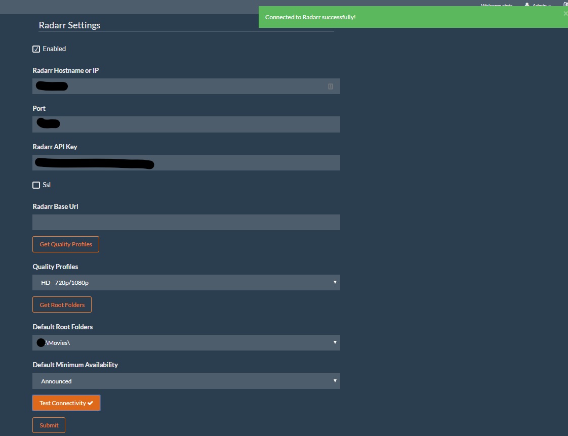 OMBI not able to pass movies to Radarr · Issue #1449 · Ombi-app/Ombi · GitHub