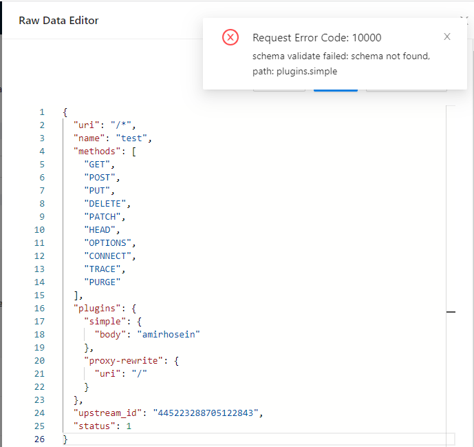 Error Request Error Code 10000 For Custom Plugins · Issue 2734 · Apacheapisix Dashboard · Github