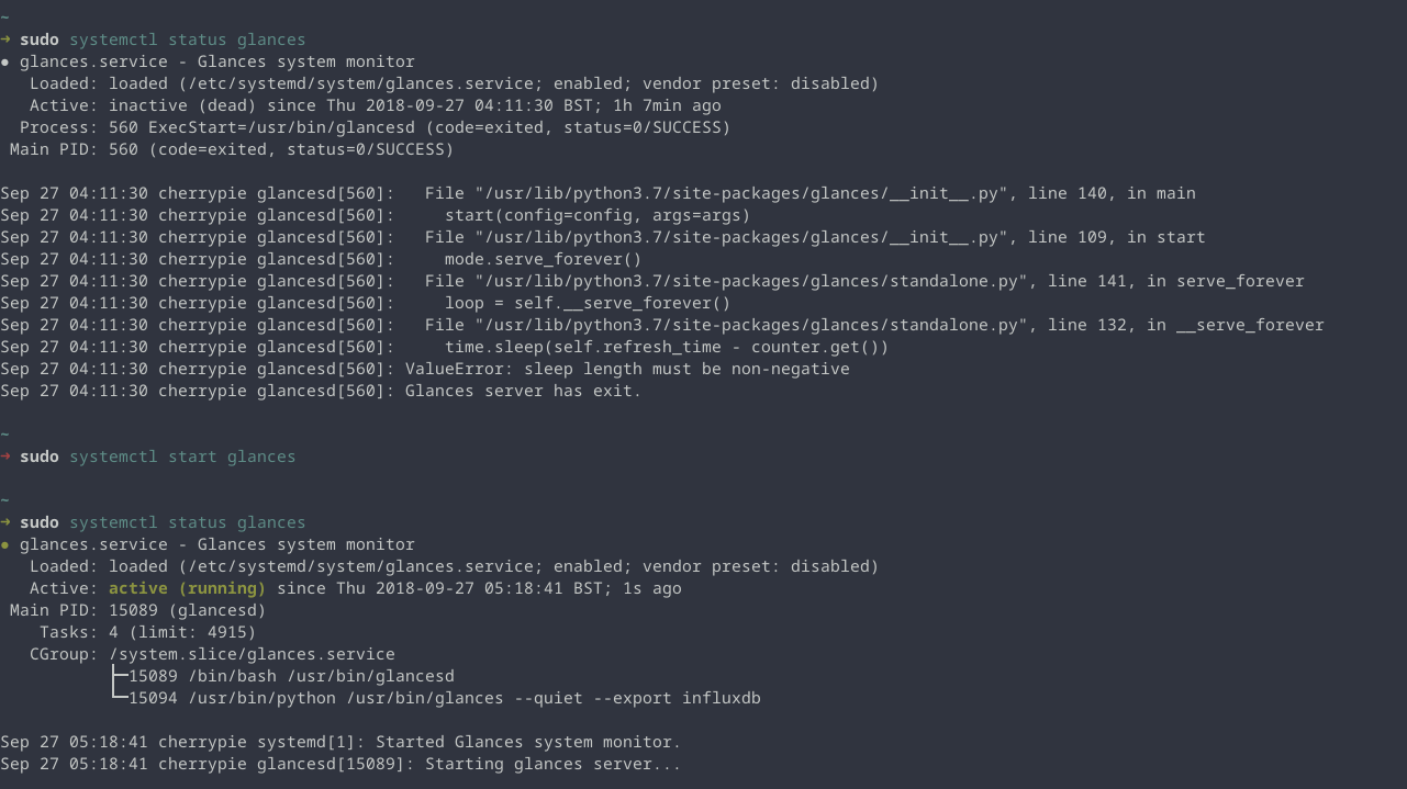 Glances crashes due to Python ValueError · Issue #1327 · nicolargo/glances · GitHub