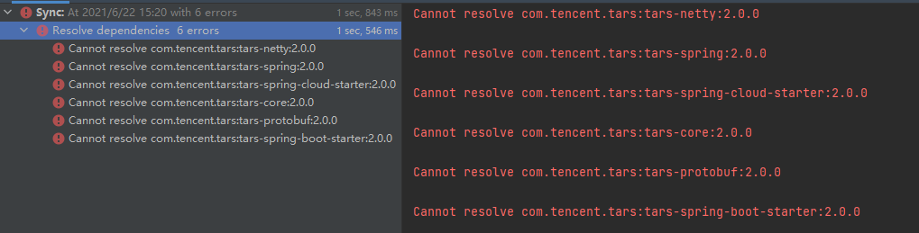 2.0.0相关的jar依赖找不到 · Issue #169 · TarsCloud/TarsJava · GitHub