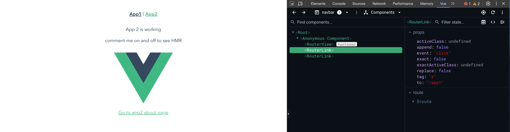 Vue devtools not showing the micro-frontend components inside · Issue #1152 · single-spa/single ...