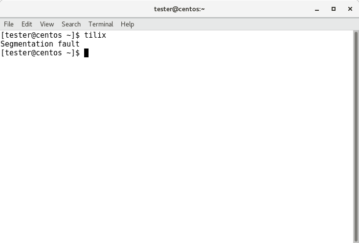 Centos 74 Segfault When Clicking On About In The Dropdown Menu On