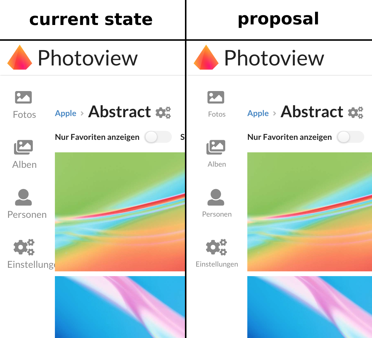 Fontsizes in the navigation sidebar are too big · Issue #331 · photoview/photoview · GitHub