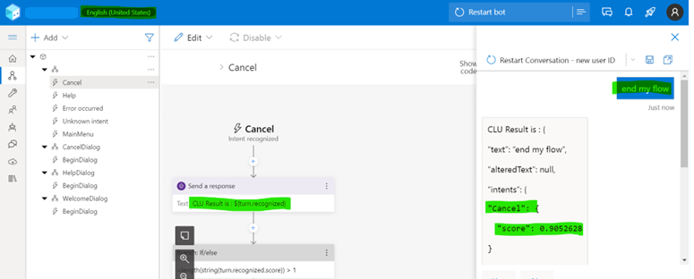 Malfunctioning issue: CLU custom recognizer in Composer · Issue #1510 · microsoft/botframework ...