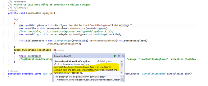 Unable To Integrate Composer Bot Which Is Using Clu Custom Recognizer With Bot Framework Sdk