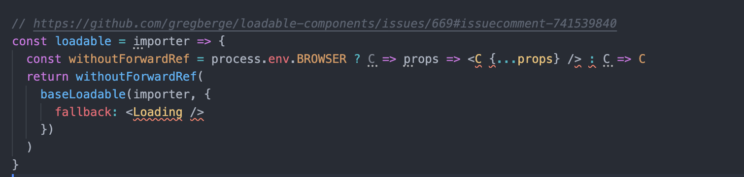 Invalid element type · Issue #669 · gregberge/loadable-components · GitHub