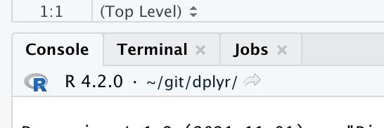 Console window text R version does not refresh when changing R versions ...