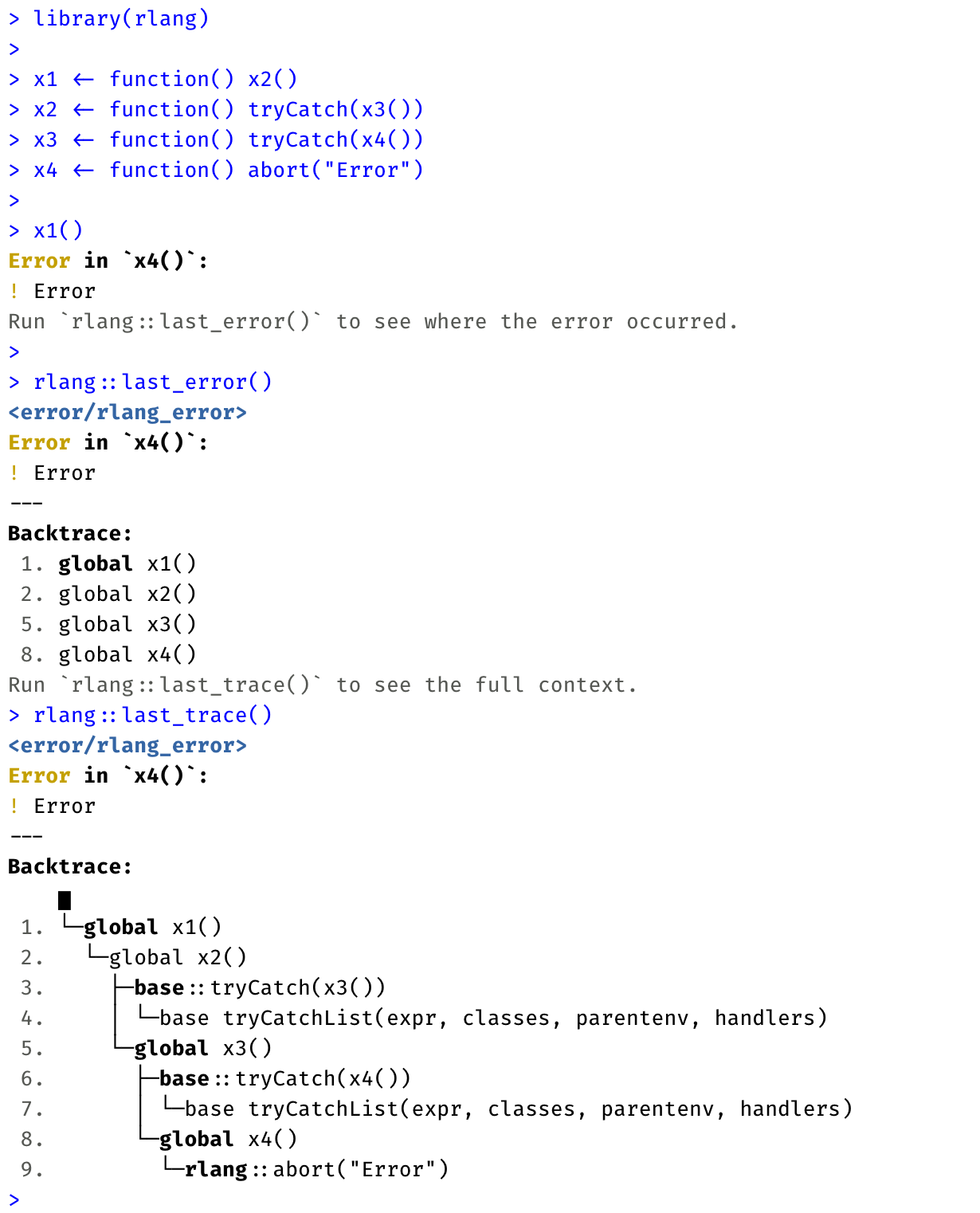 Traceback is a tree, not a stack · Issue #2393 · rstudio/rstudio · GitHub
