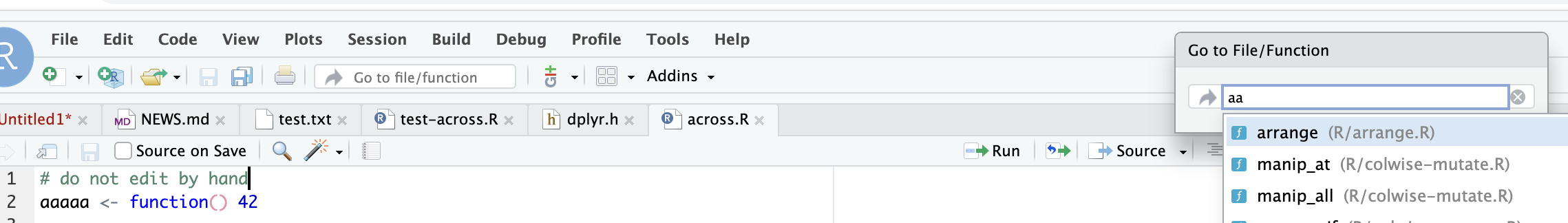 ignoring read-only R files in fuzzy file finder · Issue #10912 · rstudio/rstudio · GitHub