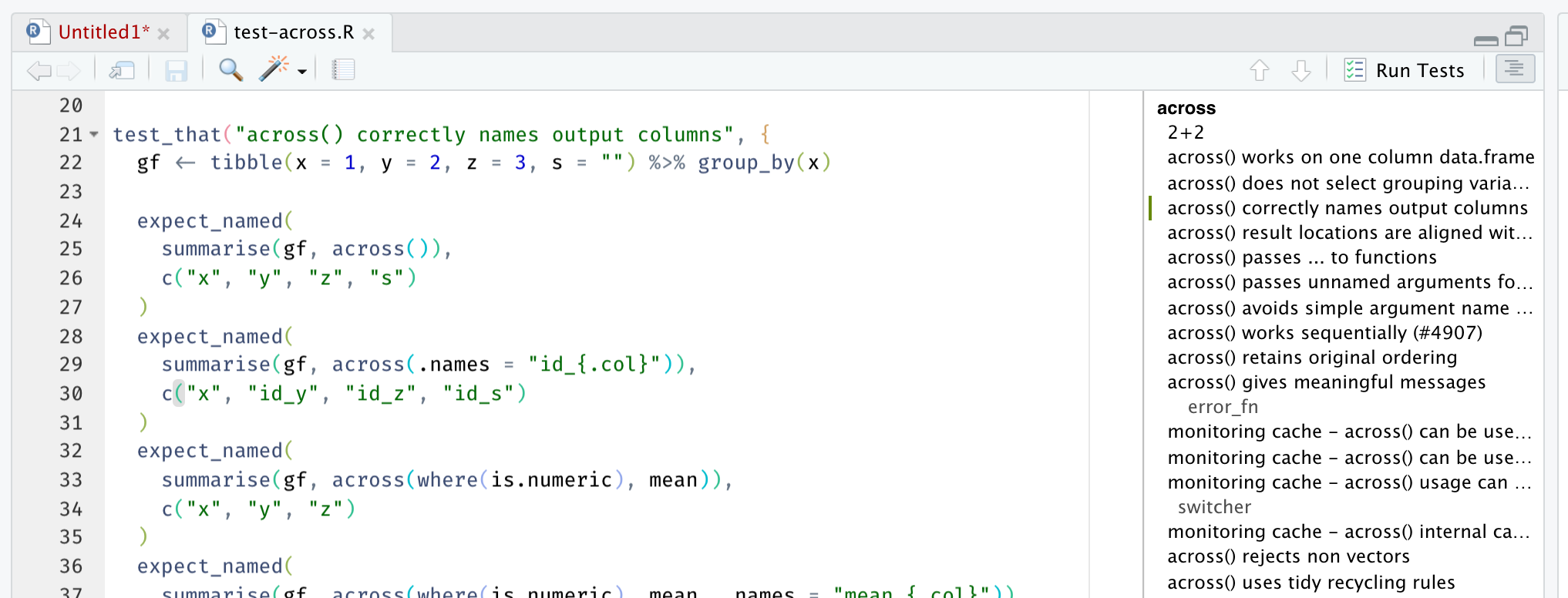Document outline for test scripts · Issue #11082 · rstudio/rstudio · GitHub