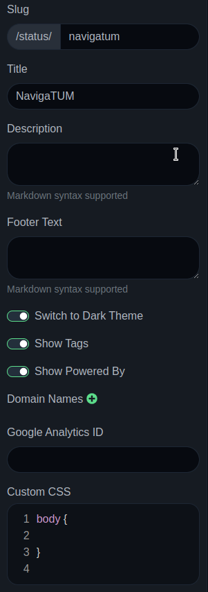 Change HTML of Status page · Issue #3342 · louislam/uptime-kuma · GitHub