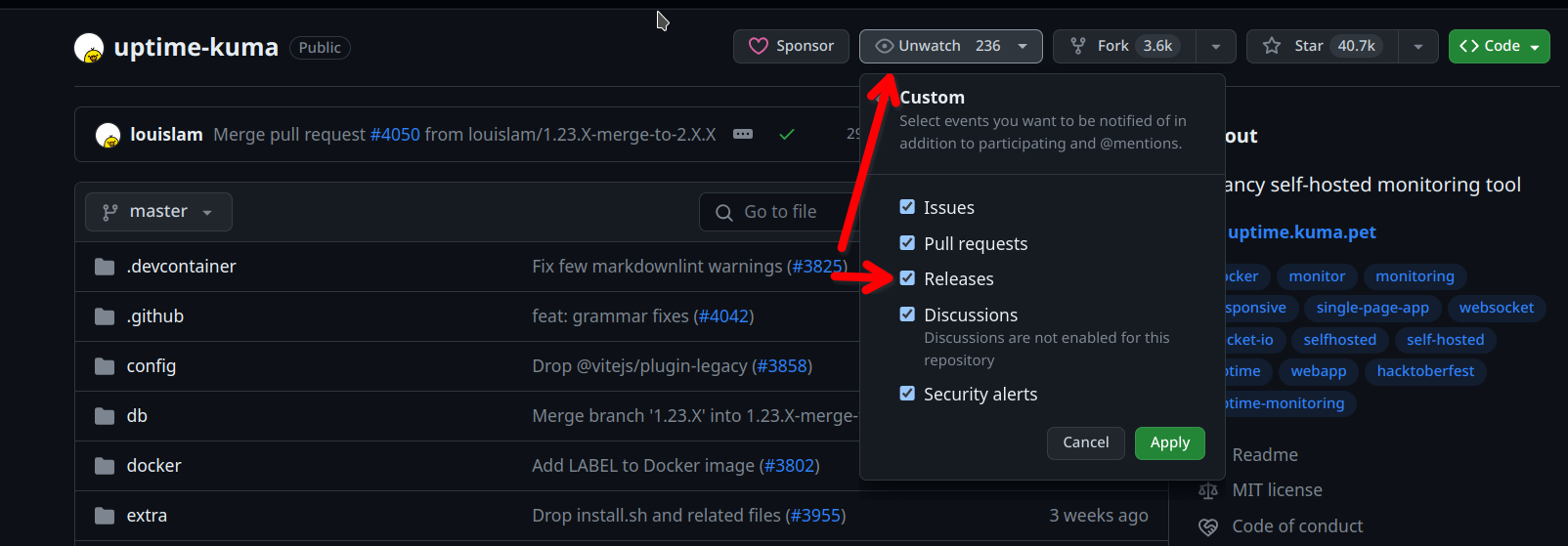 General Release Notification · Issue #4048 · louislam/uptime-kuma · GitHub