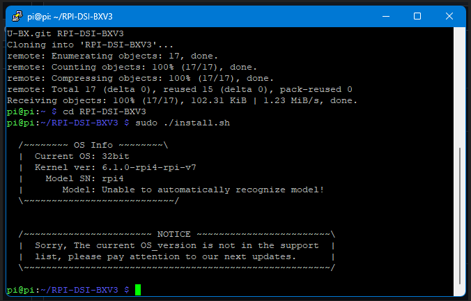 Update the script/drivers RPI-DSI-BXV3 · Issue #32 · bigtreetech/BIQU-BX · GitHub