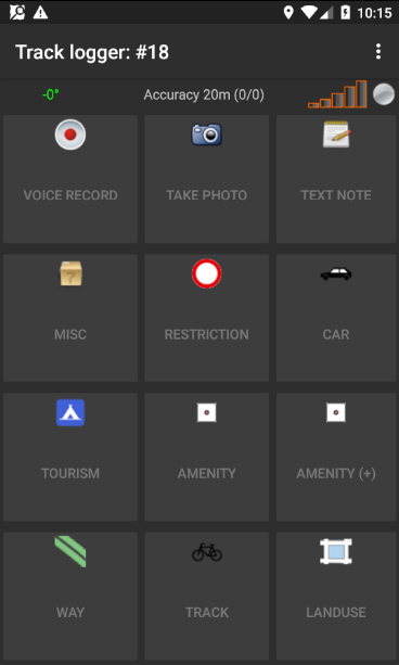 Save button doesn't appear in tracklogger activity · Issue #235 · labexp/osmtracker-android · GitHub